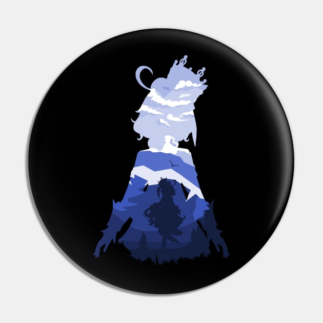 Genshin Impact - Furina (Negative Space) - Genshin Impact Furina - Pin ...