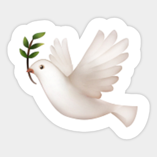 Dove of Peace Emoji 🕊 - Humans Of Late Capitalism - Sticker | TeePublic