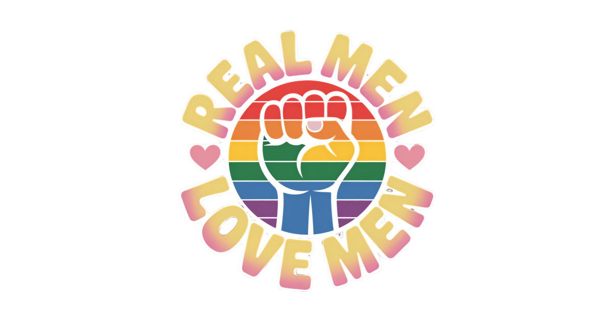 Real Men Love Men Lgbt Pride Flag - Lgbt Pride Month - T-Shirt | TeePublic