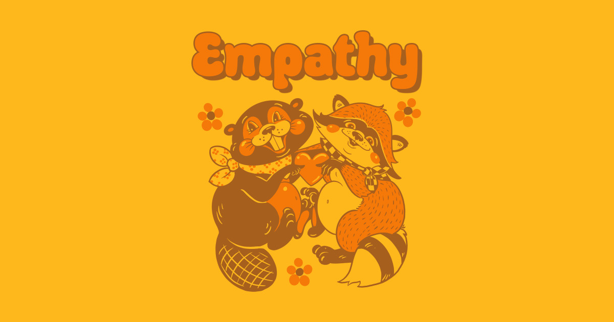 Empathy- original design - brown-orange - Empathy - T-Shirt | TeePublic