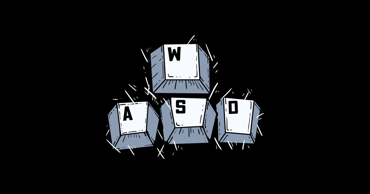 WASD - For Gamers - Gaming - Sticker | TeePublic