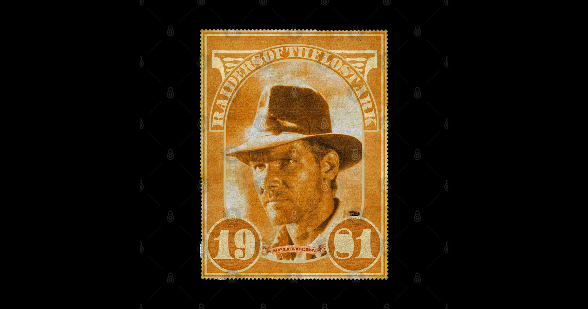Raiders of the Lost Ark Stamp - Indiana Jones - Sticker | TeePublic