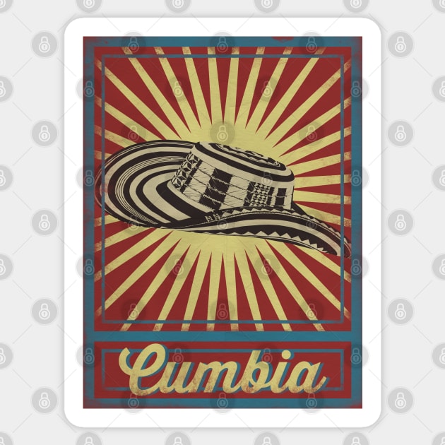 Cumbia Poster - Colombia - Sticker | TeePublic