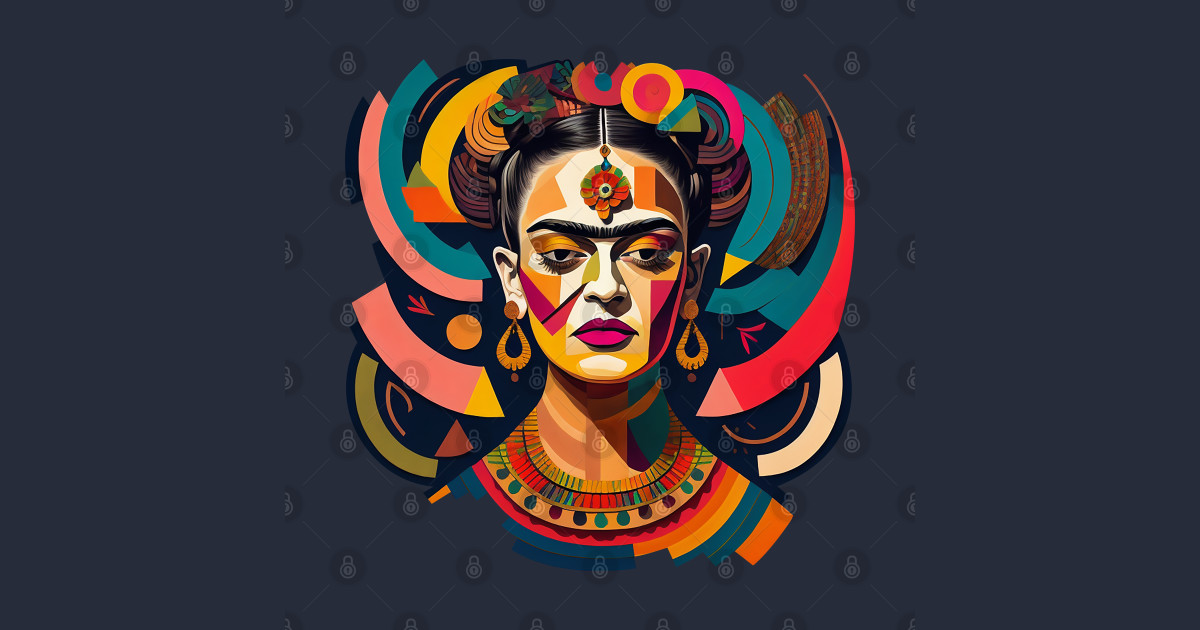 Frida Kalho in Color - Frida Kahlo - T-Shirt | TeePublic