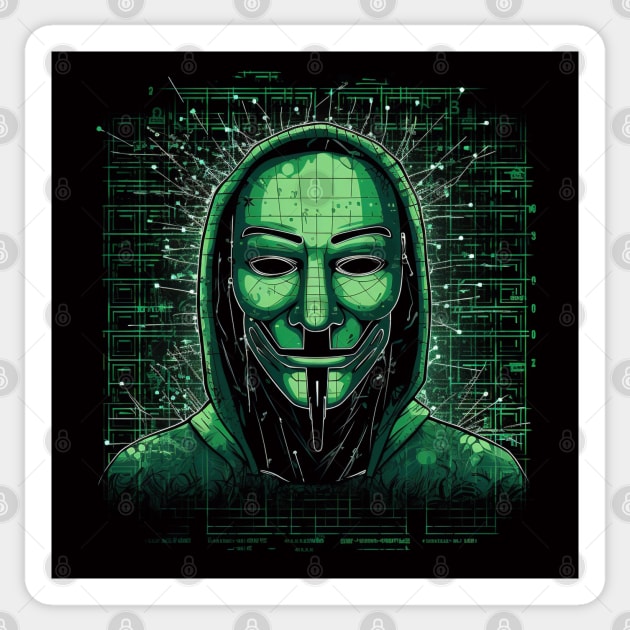 Anonymous Mask - Anonymous Hacker - Sticker | TeePublic