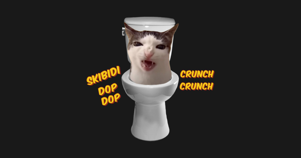 Skibidi Crunchy Cat - Skibidi Toilet - T-Shirt | TeePublic