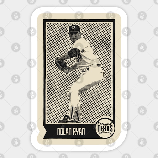 Nolan Ryan Card - Nolan Ryan - Sticker | TeePublic