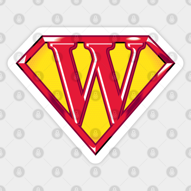 Super W - Superman - Sticker | TeePublic
