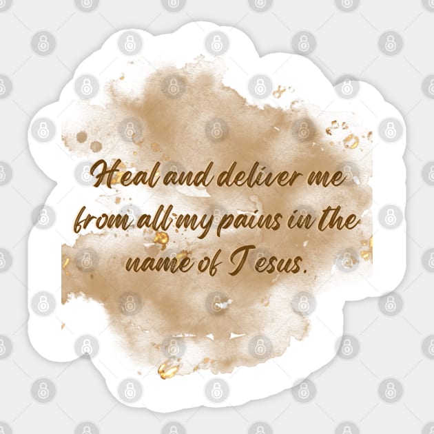 Jesus heal me! - Jesus - Sticker | TeePublic