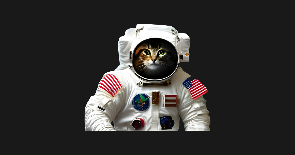 Apollo Cat - Astronaut Cat - T-Shirt | TeePublic