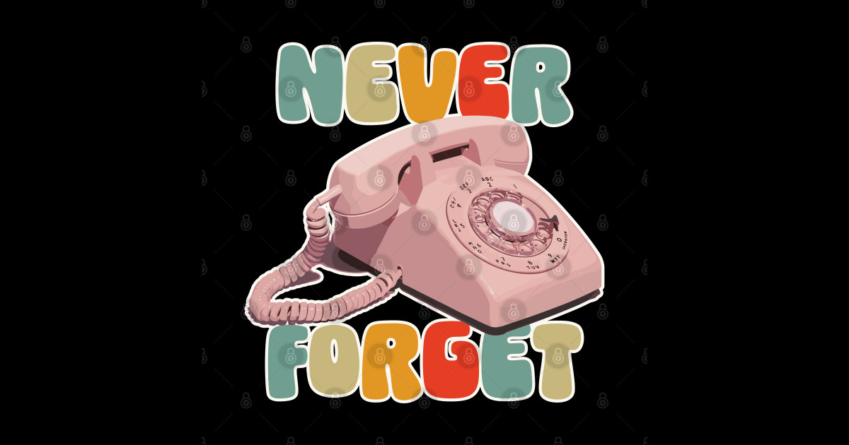 Never Forget the 80s Retro Rotary Telephone - Retro Rotary Telephone ...
