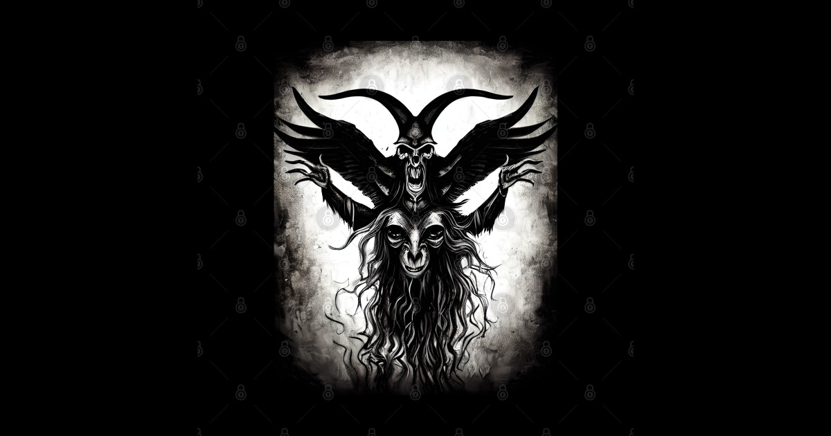 Baphomet occult goat dark art - Baphomet - Posters and Art Prints ...