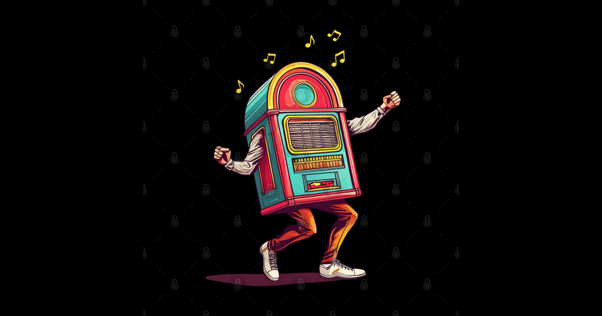 Dancing Jukebox Man 2 - Jukebox - Posters and Art Prints | TeePublic