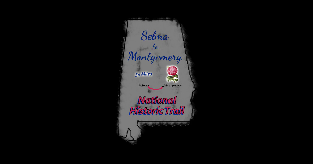 Route Map of Selma to Montgomery National Historic Trail - Civil Rights ...