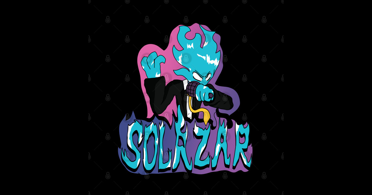 Fnf Solazar mod character graffiti - Fnf Solazar - Sticker | TeePublic