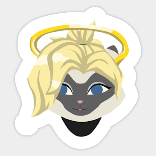 Overwatch Cats Mercy - Overwatch Mercy 2 - Sticker | TeePublic