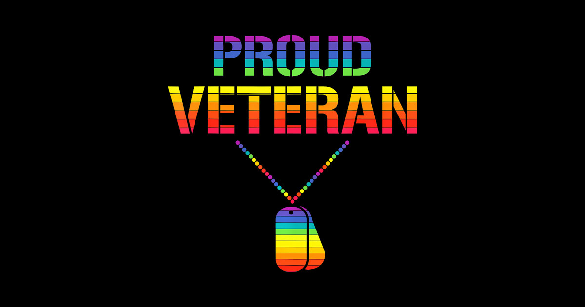 Proud Veteran Lgbt Q Gay Pride Dog Tag Military Soldier - Proud Veteran ...