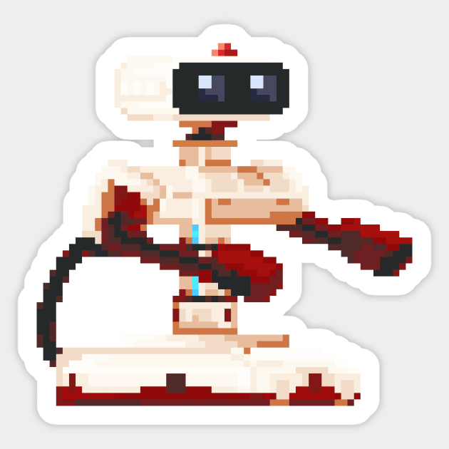 Pixel Art R.O.B. - Rob - Sticker | TeePublic