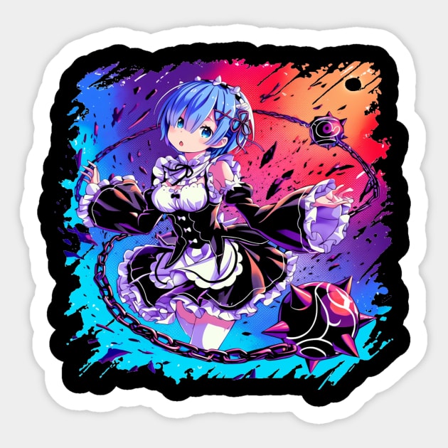 Rem - Re Zero - Re Zero - Sticker | TeePublic