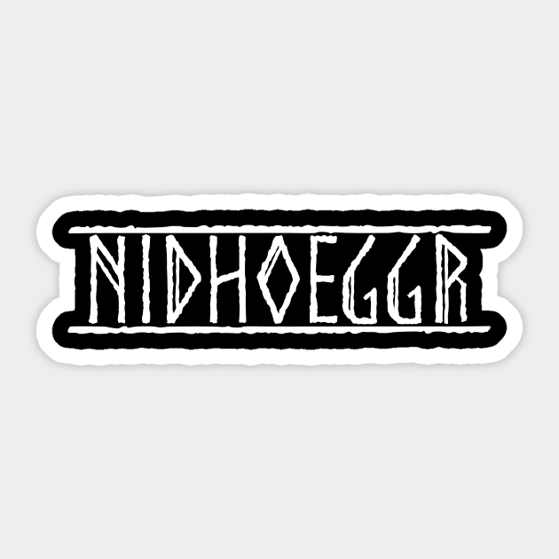 Nidhoeggr Logo Shirt - Nidhoeggr - Sticker | TeePublic