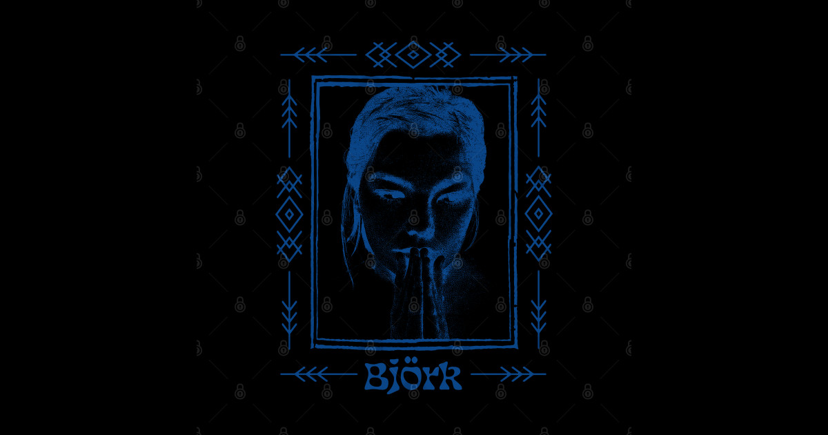 Björk / Vintage Style Aesthetic Fan Art Design - Bjork - T-Shirt ...