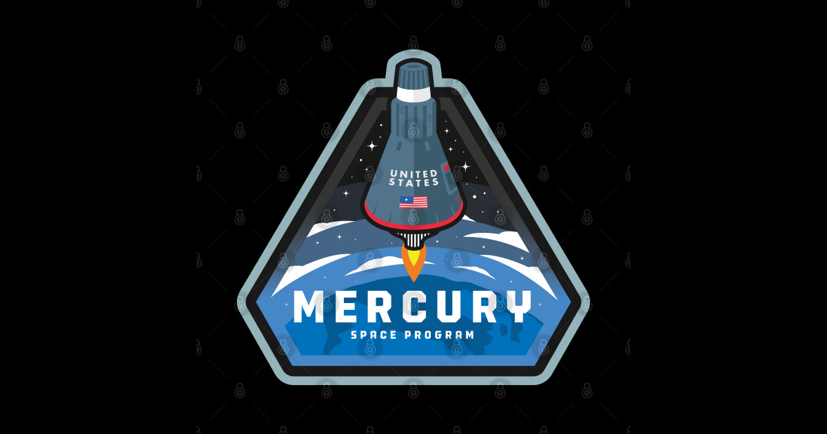 NASA Project Mercury Space Program mission badge - Nasa Mercury ...