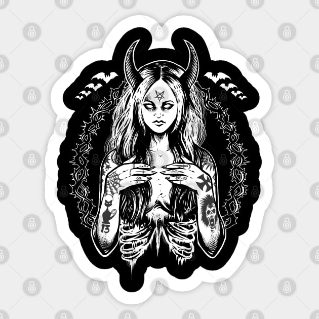 Tattooed Dead Girl - Gothic - Sticker | TeePublic
