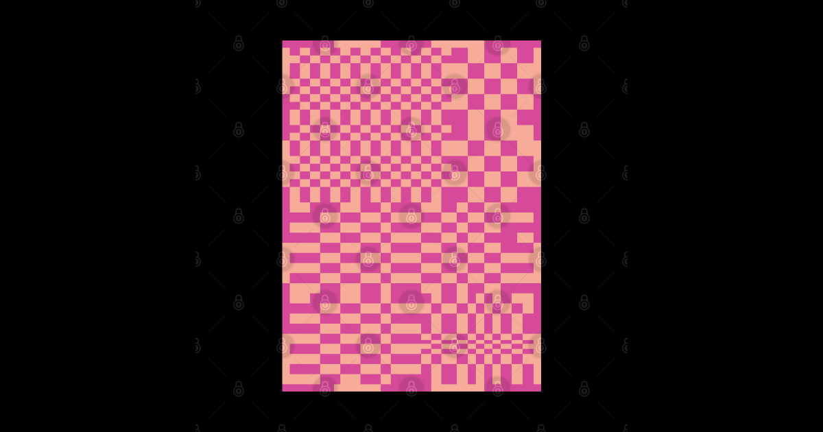 Checkerboard Pattern - Pink - Checkerboard - Sticker | TeePublic