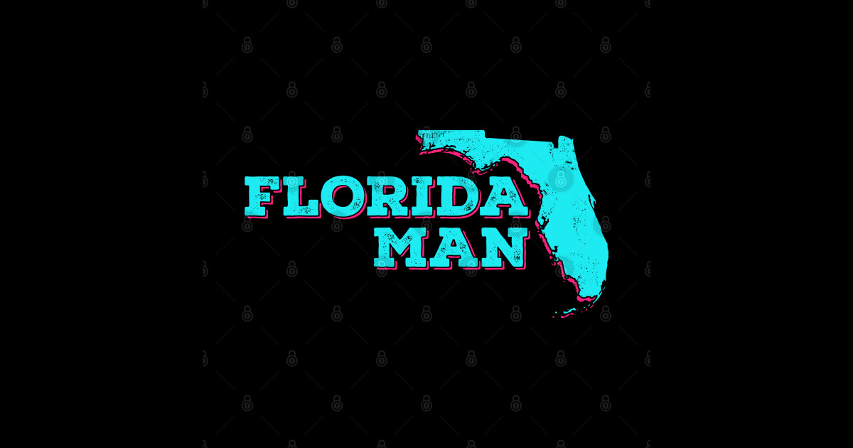Retro Florida Man - Florida Man - Sticker | TeePublic
