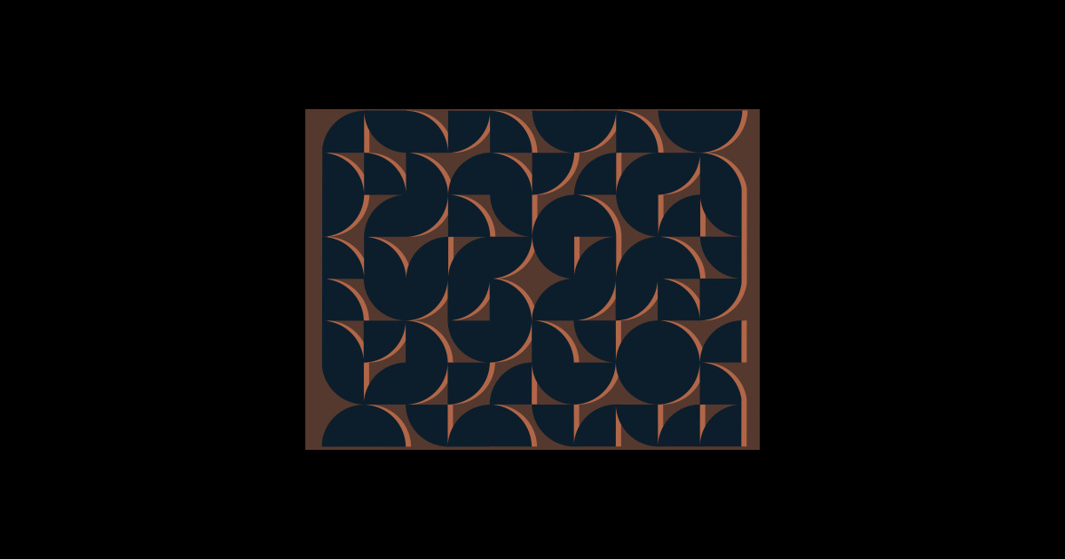 Mid Century Modern Geometric Design - Mid Century Modern - Sticker ...