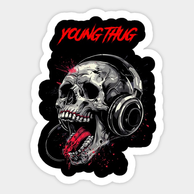 YOUNG THUG FAN ART - Young Thug Fan Art - Sticker | TeePublic