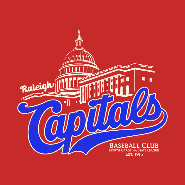 Defunct Raleigh Capitals Baseball Team - Baseball - T-Shirt | TeePublic