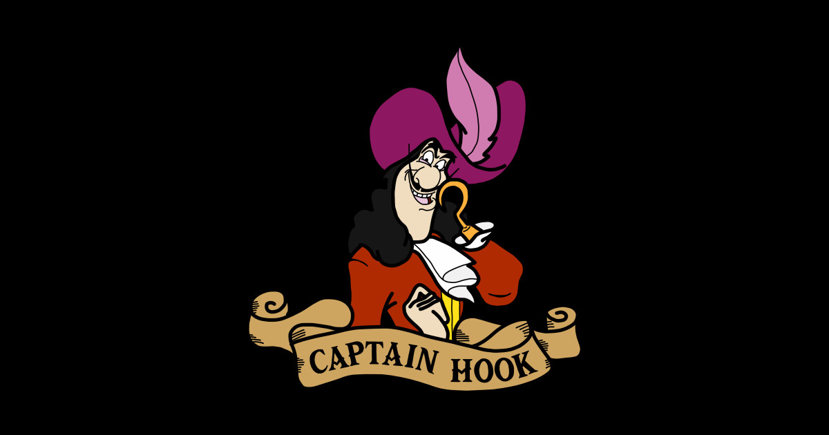 Captain Hook - Hook - Sticker | TeePublic