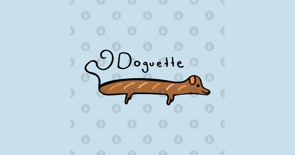 Doguette (Dog + Baguette) - Baguette - T-Shirt | TeePublic