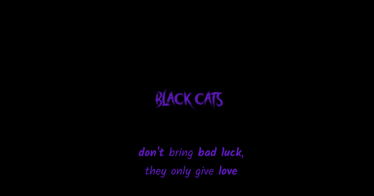 Black cat with no bad luck - Blackcat - Magnet | TeePublic
