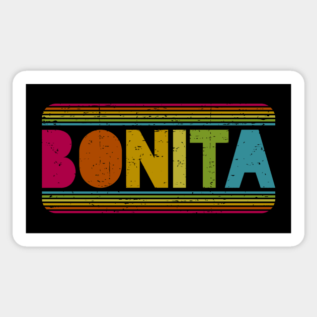 Bonita - Vintage grunge design - beauty - pretty - Bonita - Sticker ...