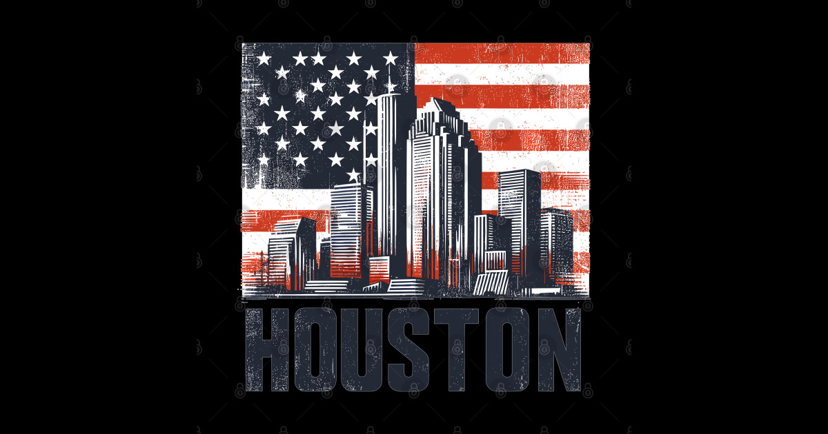 Houston - Houston - Sticker | TeePublic