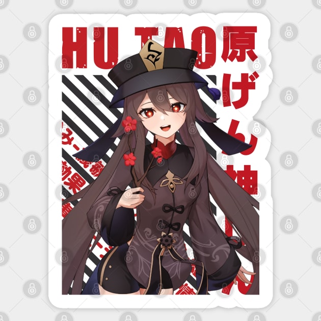 Genshin Impact - Hu Tao - Genshin Impact - Sticker | TeePublic