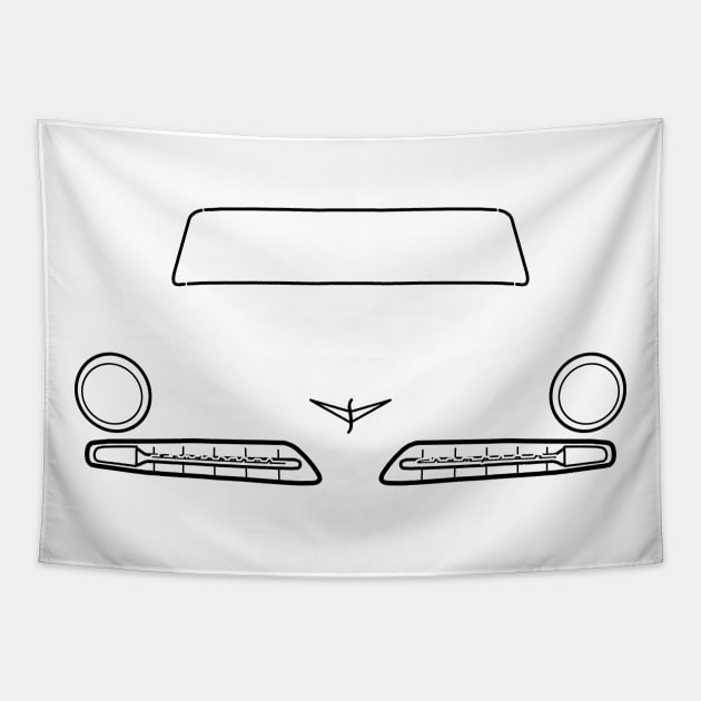 Studebaker Champion 1954 classic car black outline graphic - Studebaker ...