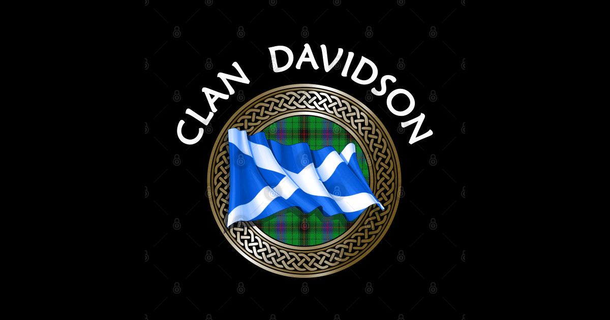 Clan Davidson Crest & Tartan Knot - Davidson - Posters and Art Prints ...