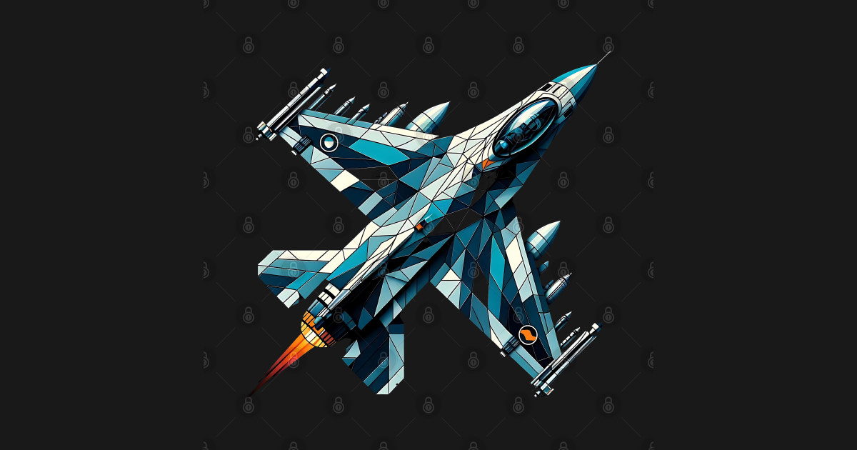 Tactical Geometric Raptor | F-22 Jet Fighter Tee - F22 Raptor - T-Shirt ...