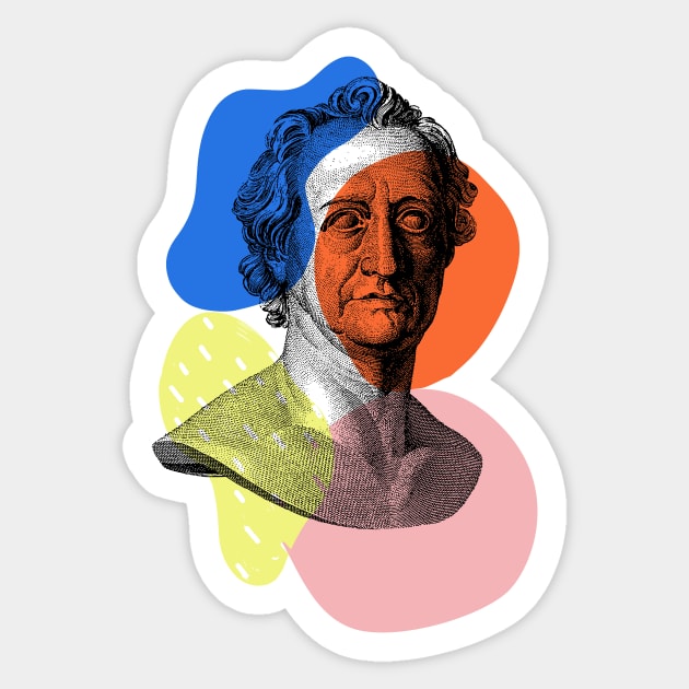 Johann Wolfgang von Goethe - Goethe - Sticker | TeePublic