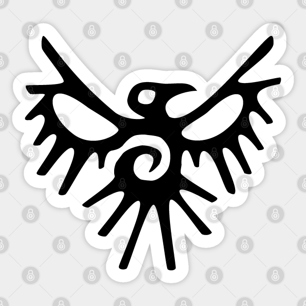 Mayan Phoenix - Glyph - Sticker | TeePublic