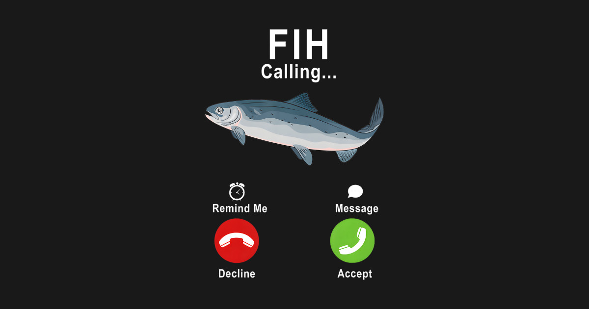 Fih Calling Remind Me Message Decline Accept Phone Call Fish - Funny ...