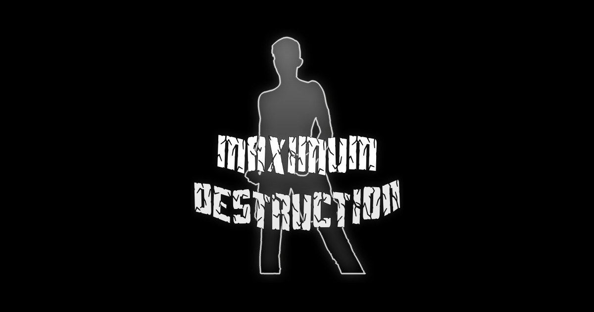 Mack Just "MAXIMUM DESTRUCTION" Merch - Wrestling - Sticker | TeePublic