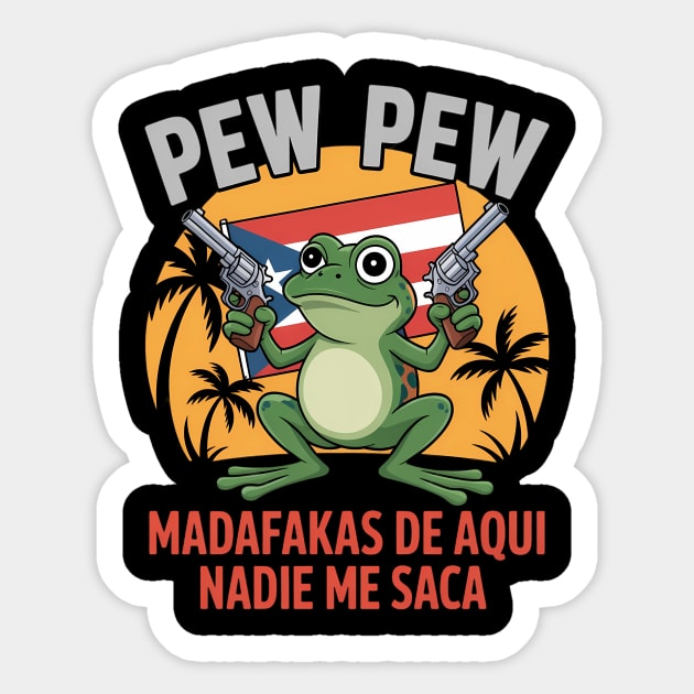 Proud Puerto Rican Frog Pew Pew Meme Humor - Frog Pew Pew Meme Humor ...