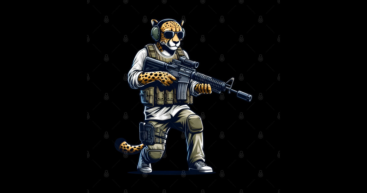 Tactical Tiger - Tiger - Sticker | TeePublic