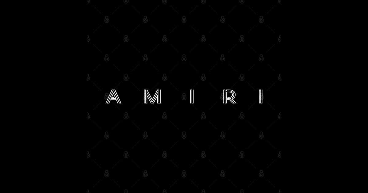 Amiri Text Logo - Amiri Amiri Amiri - Sticker | TeePublic