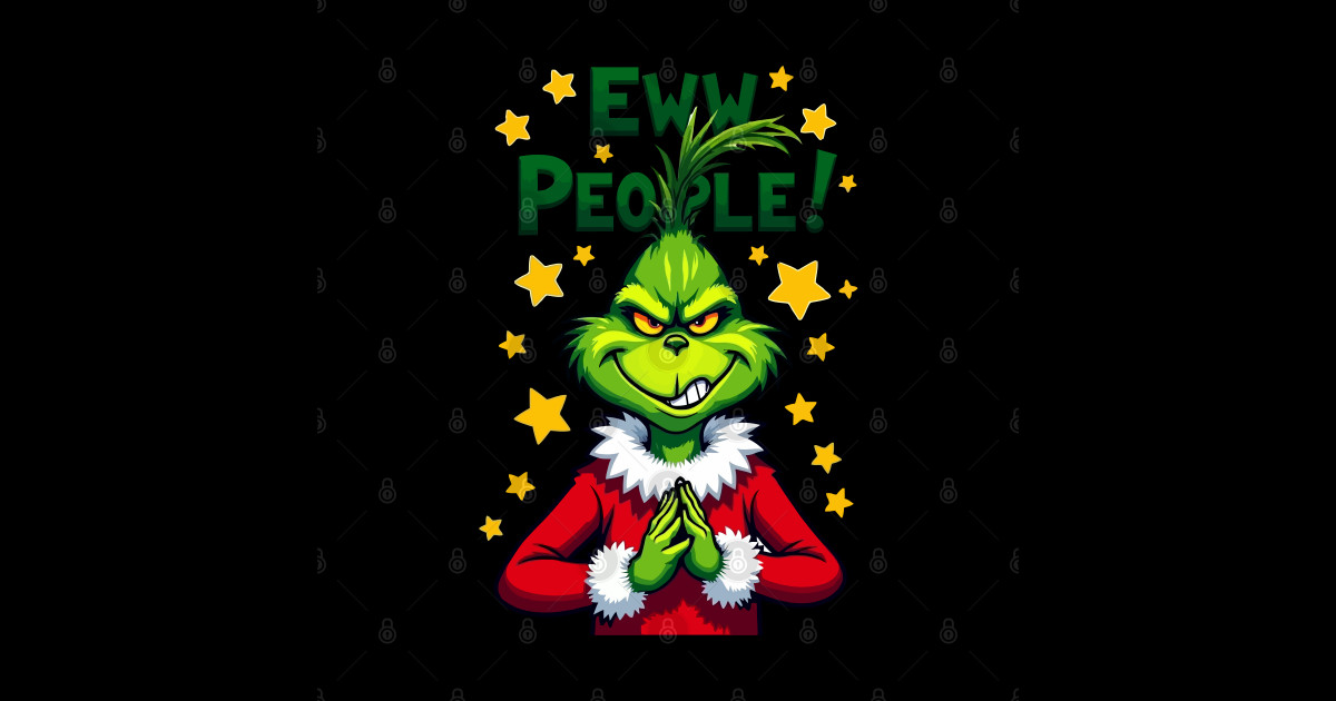 Ew People Grinch christmas - Grinch Christmas - Sticker | TeePublic