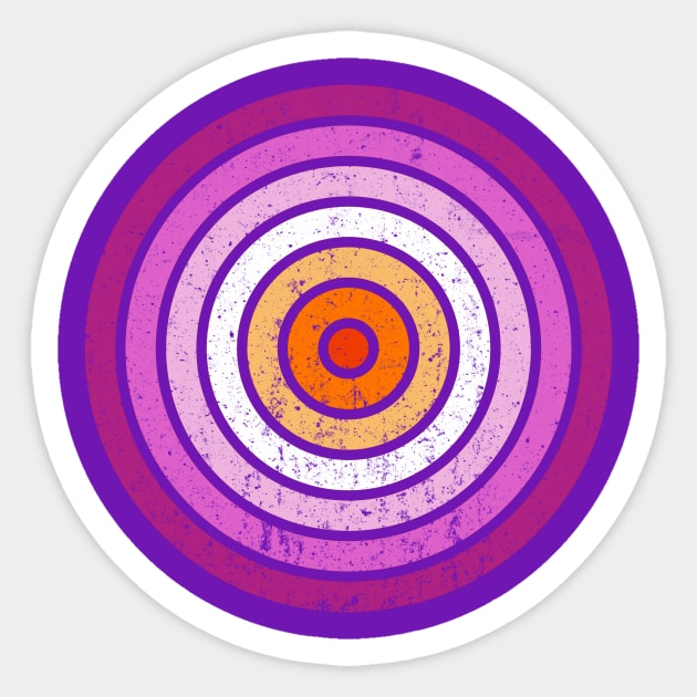 Lesbian Pride Circles of Life - Lesbian Pride - Sticker | TeePublic